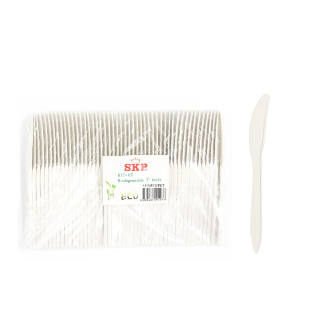 7" SKP Ecovue Biodegradable Disposable Knife - SKP Pte Ltd