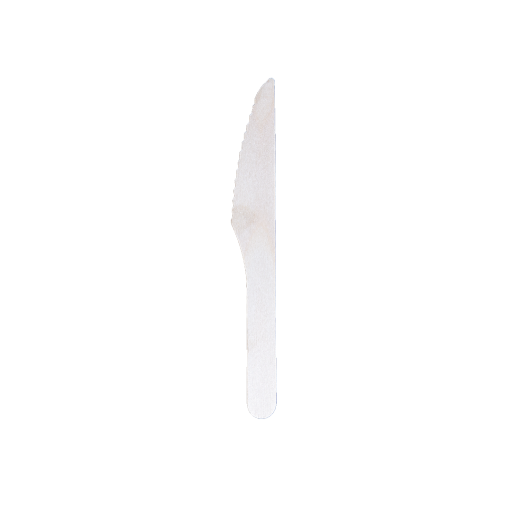 SKP Biodegradable Compostable Disposable 16cm Wooden Knife - SKP Pte Ltd